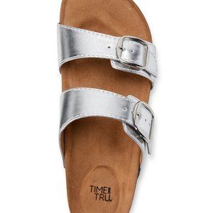 Time and Tru | Shoes | Women Footbed Slide Sandals | Poshmark
